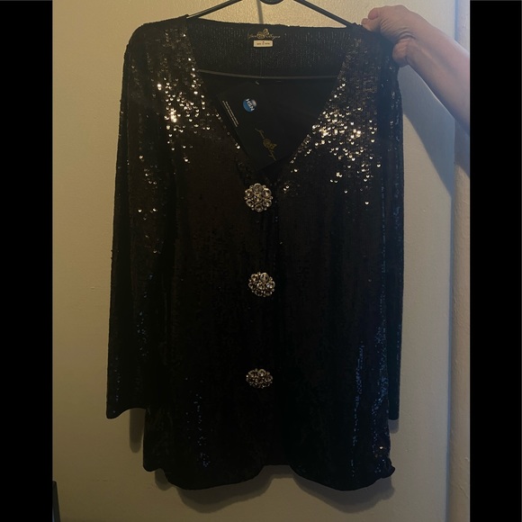 Joan Boyce | Dresses | Joan Boyce Sequin Jacketdress | Poshmark